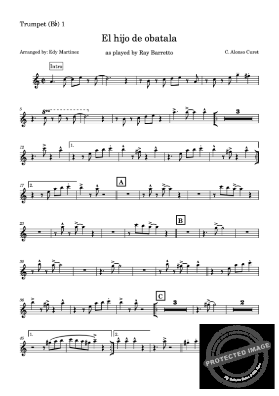 El hijo de Obatalá - Ray Barretto • LatinScores.com
