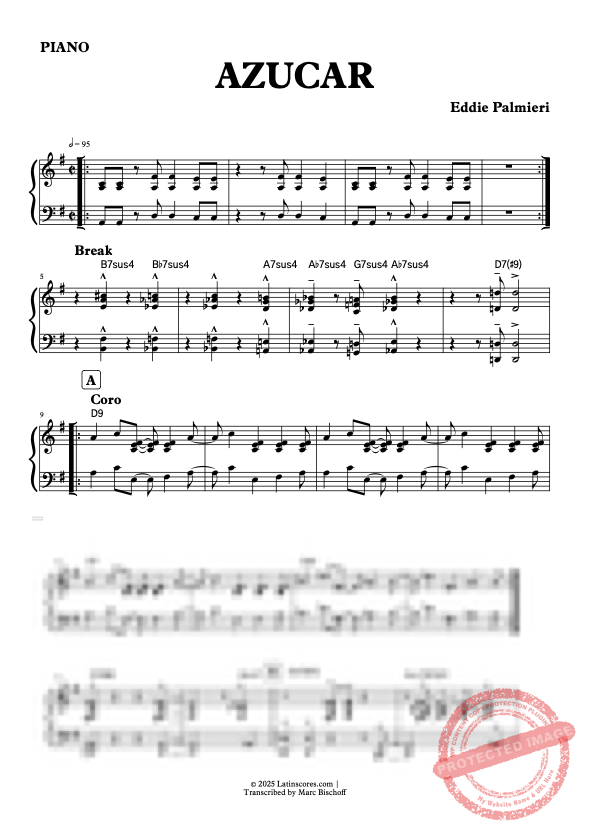 Azucar - Eddie Palmieri • LatinScores.com
